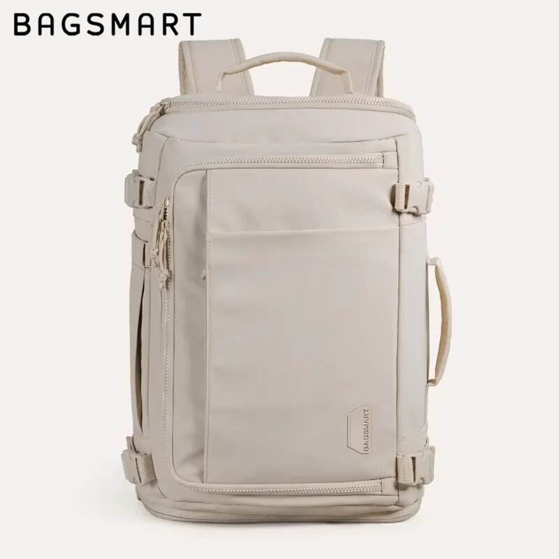 BAGSMART бежевый рюкзак 28L для путешествий