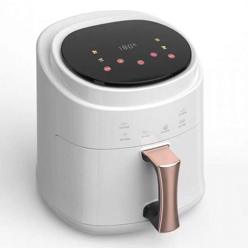 Воздушная фритюрница Air‑fryer, объём 6‑15 л, сенсорное управление, корпус из нержавеющей стали, домашняя большая фритюрница с обзорным окном