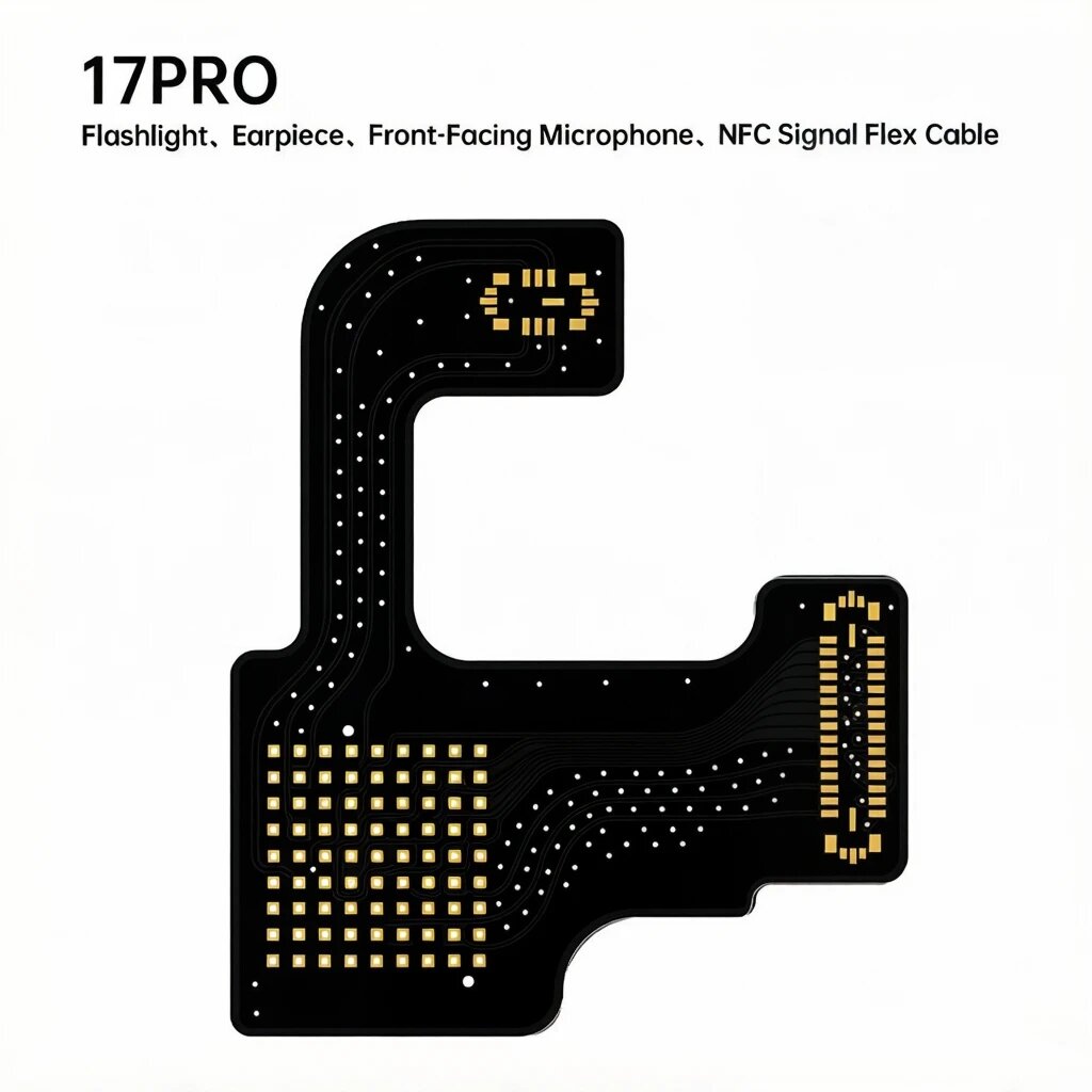 Шлейф iPhone 17 Pro Flash/Earpiece/Mic/NFC, MY-17Pro