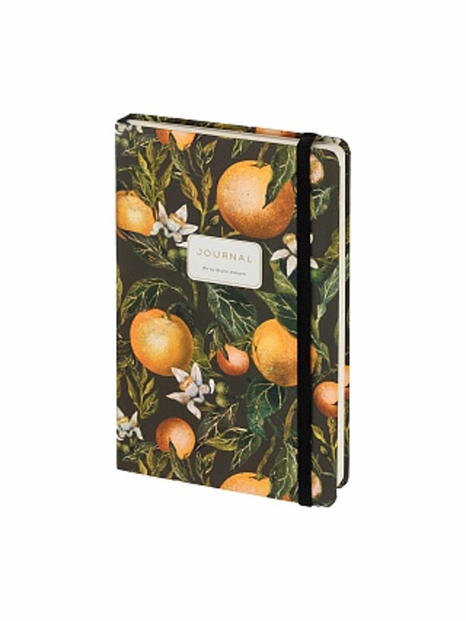 Записная книжка "MEGAPOLIS JOURNAL" А5, 100 Л. На резинке, "FLORA.PARADISE.ORANGES", линейка 11055