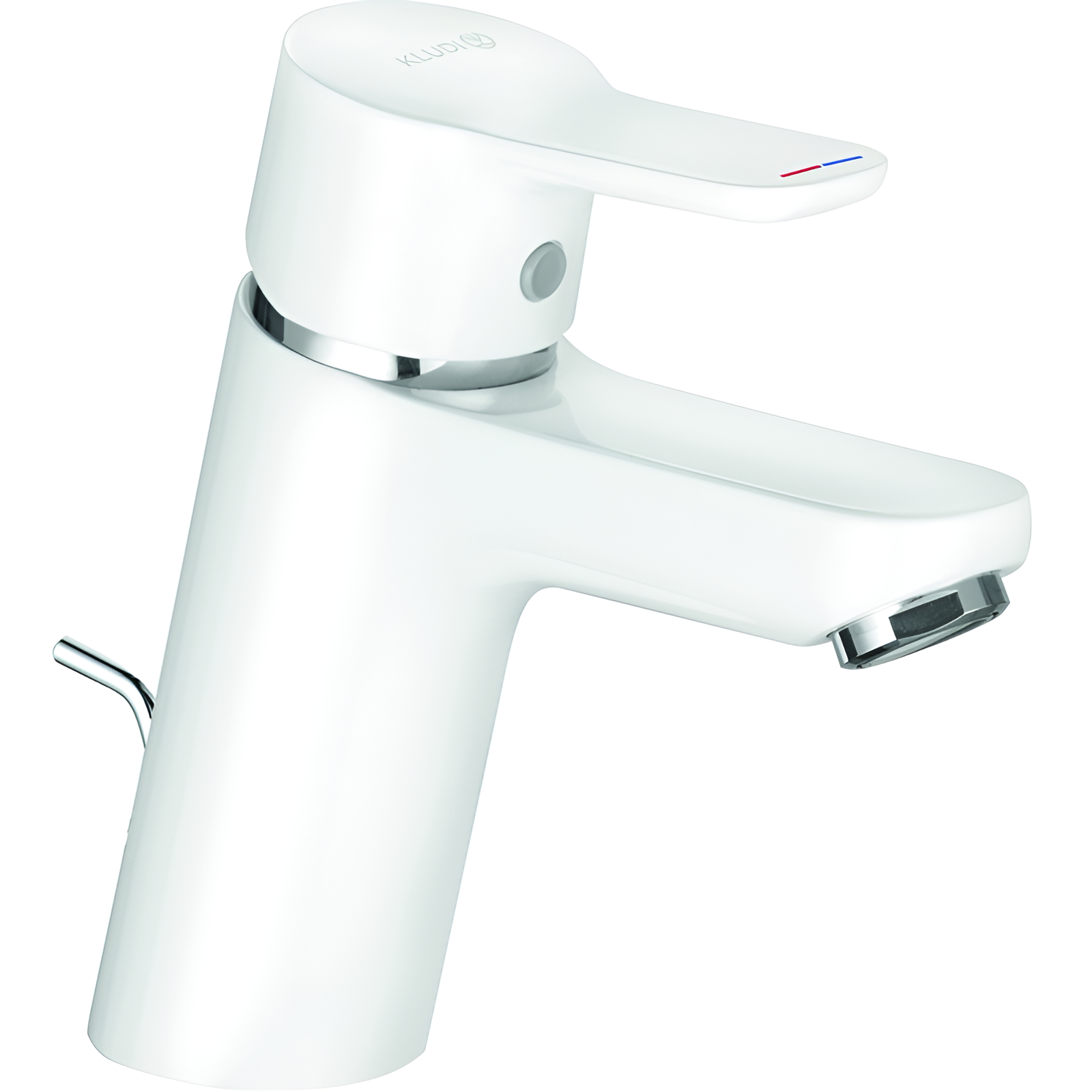 Смеситель для раковины Kludi PURE&EASY 373829165, латунь, рычажное управление, белый