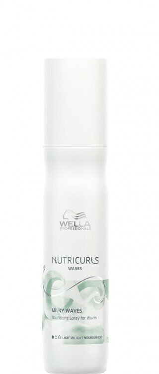 Wella NutriCurls Milky Waves Nourishing Spray For Waves - Несмываемое молочко-спрей, 150 мл