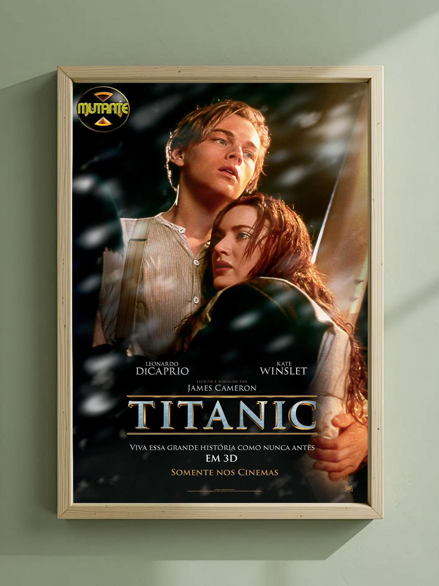 Постер, плакат на стену "Леонардо ДиКаприо и Кейт Уинслет - Титаник / Titanic" 42 см х 29,7 см (А3), Без Рамы