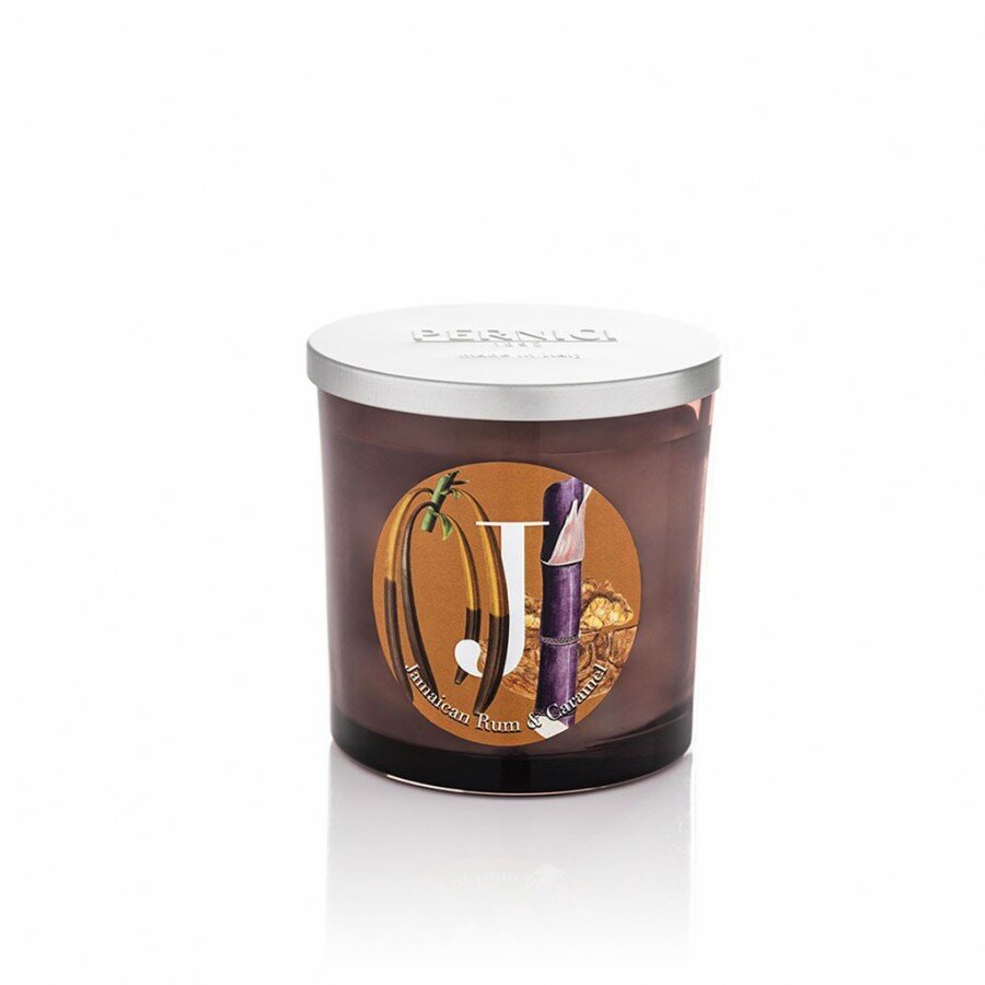 Свеча ароматическая Jamaican rum & Caramel (Ямайский ром и Карамель), Pernici 350 г
