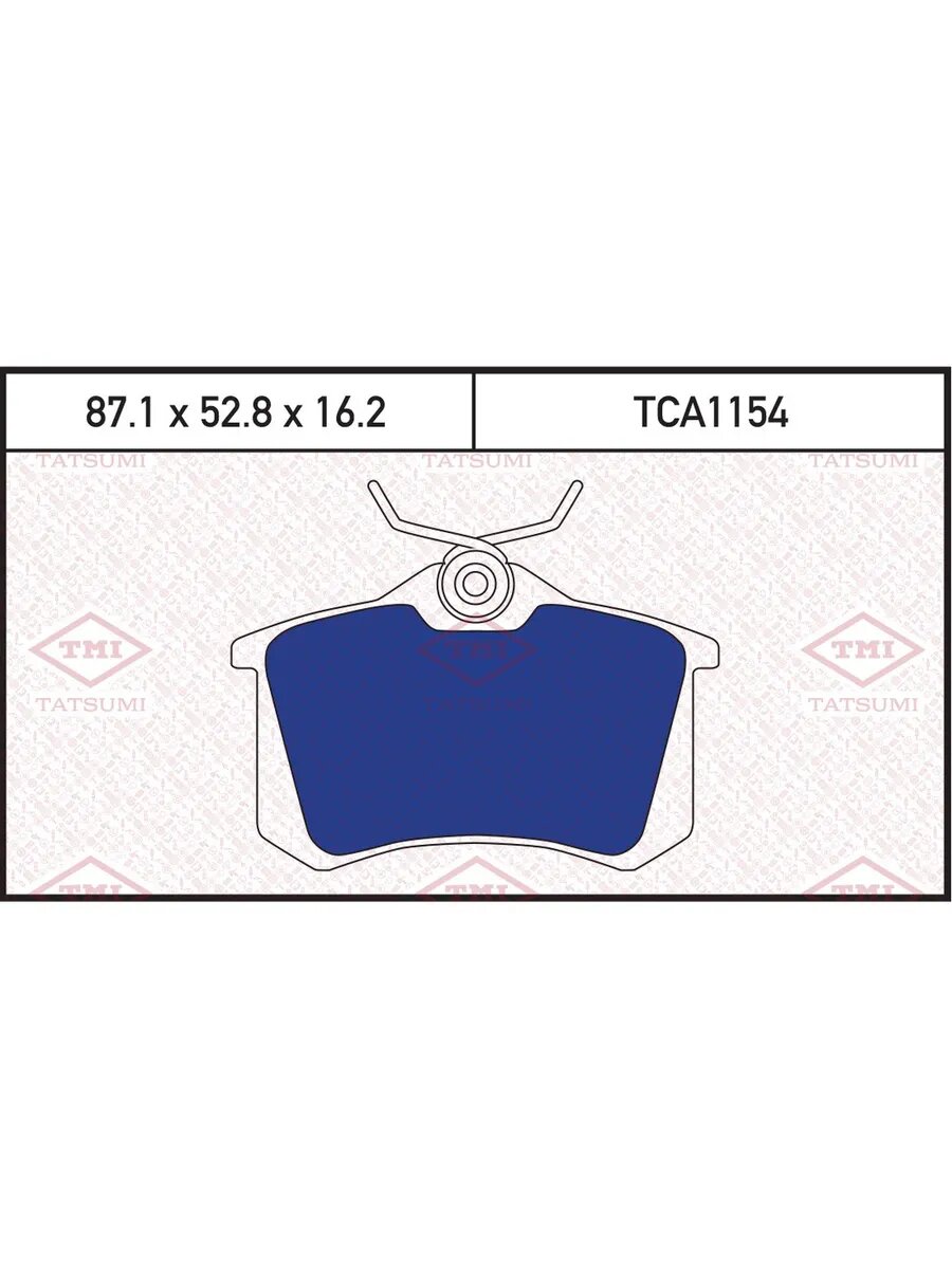 Колодки тормозные для а/м CITROEN C3, C4, DS3, DS4 04, арт. TCA1154