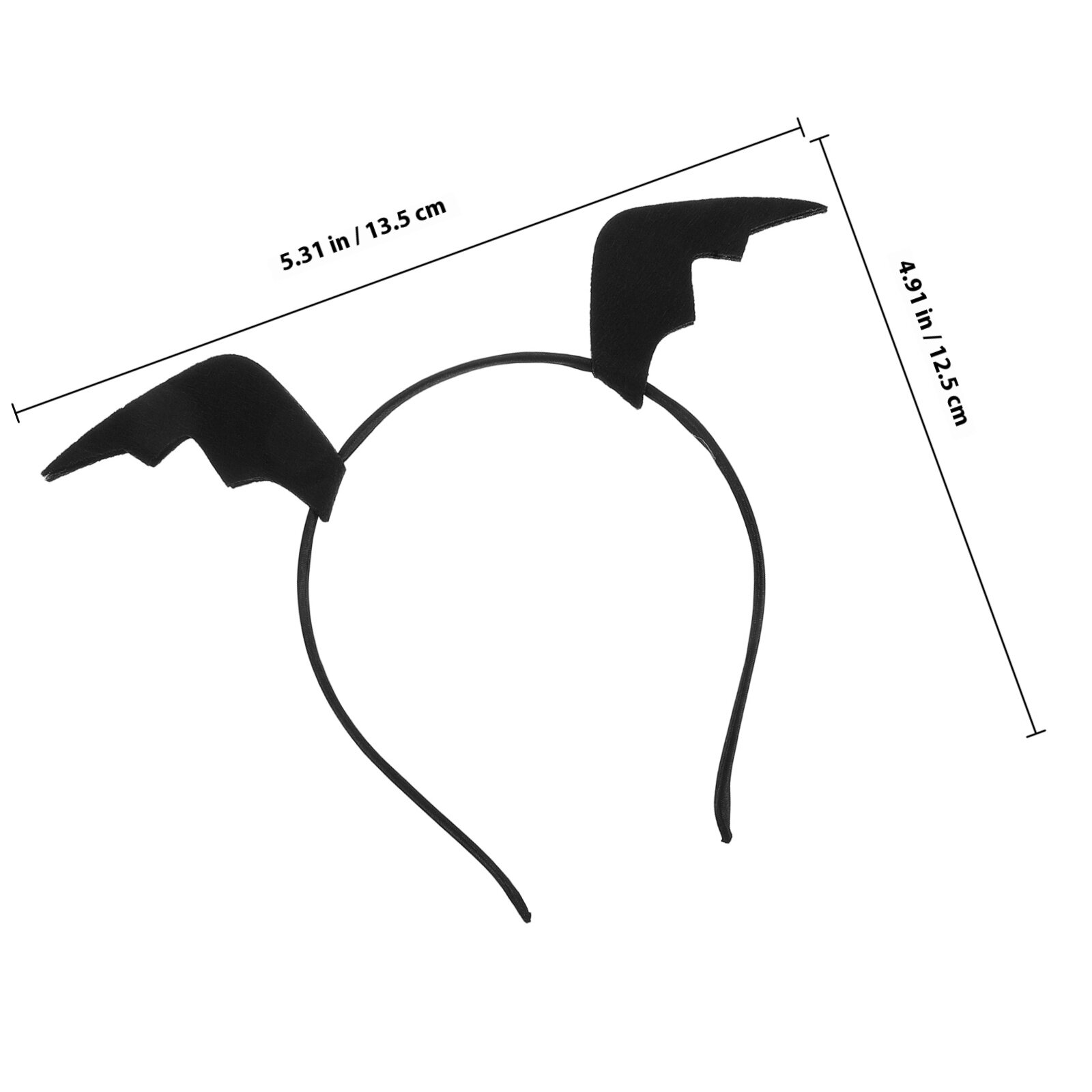 Ободок С Bat Wing Для Cosplay И Вечеринок Чёрный 13 50X12 50X0 50Cm