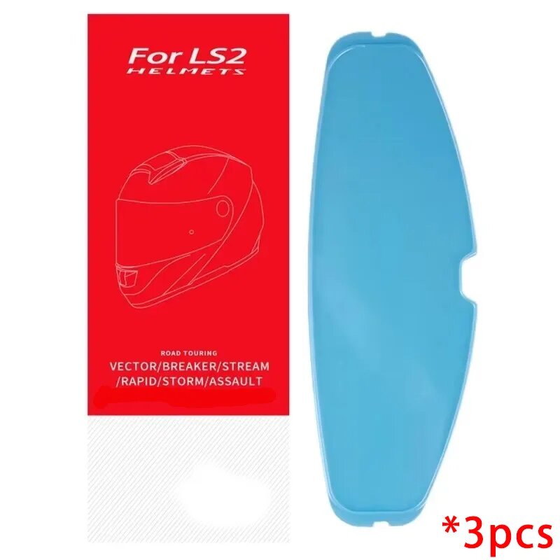 Motorcycle Helmet Visor Film Anti Fog for LS2 FF353 FF320 FF800 FF397 FF390 Lens Anti Fog Film 3pcs