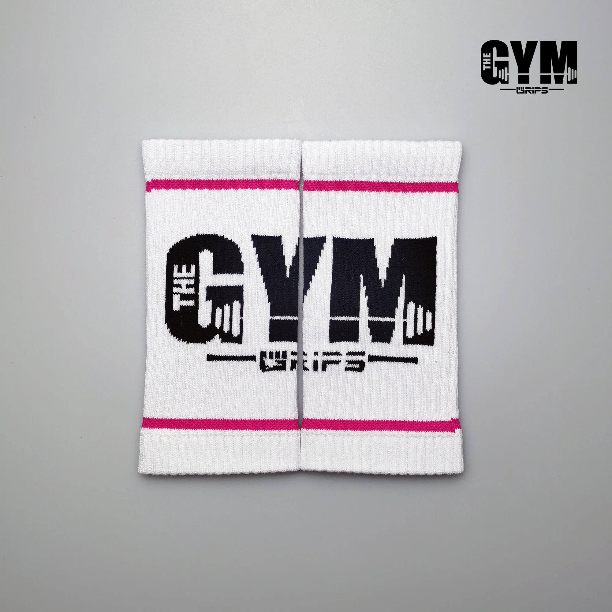 Напульсники THE GYM GRIPS из хлопка для тяжелой атлетики Розовый, TWS-WHITE