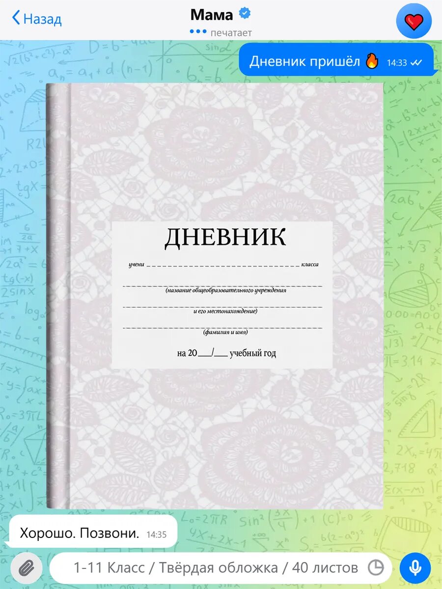 Школьный дневник с принтом y2k pinterest