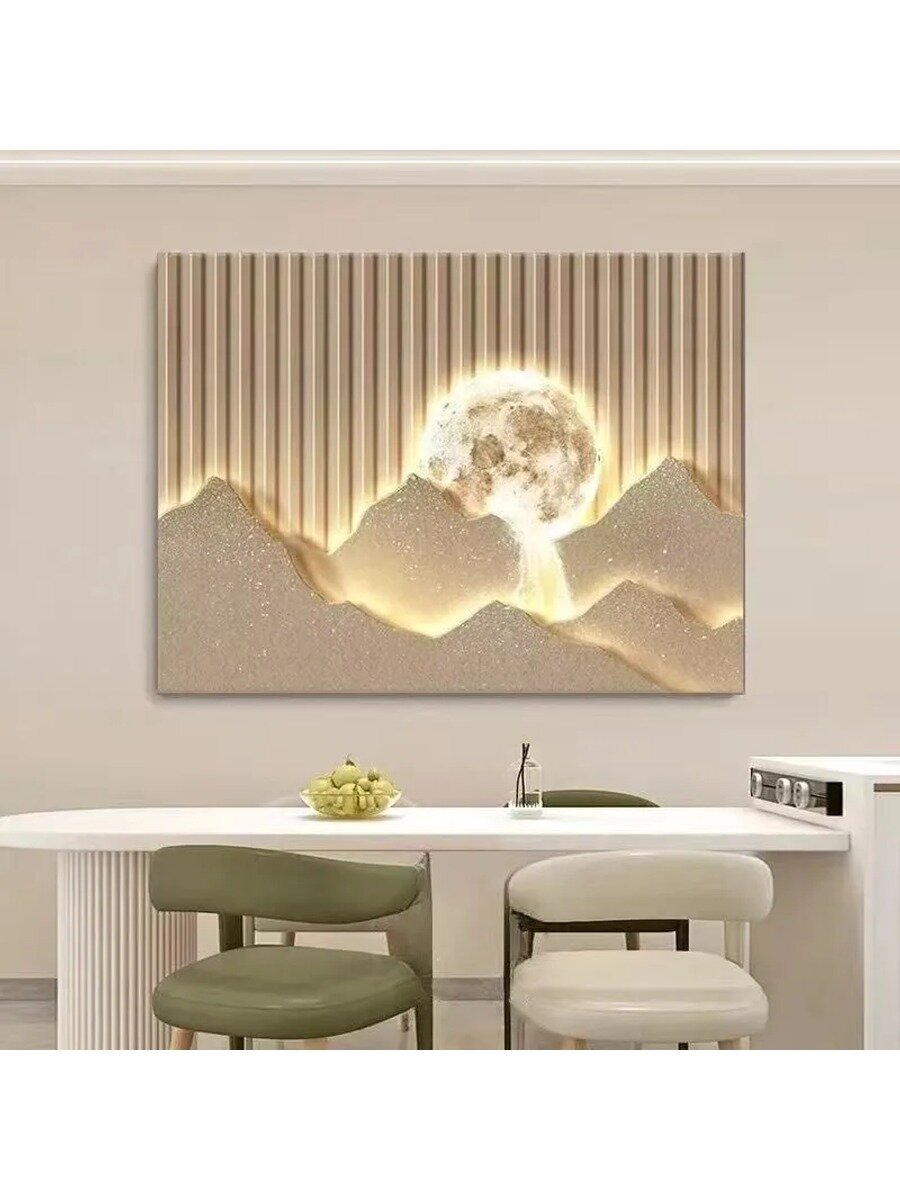 Картина для электрощитка 50x40 см, открывается вверх, гибкая рамка для шкафа