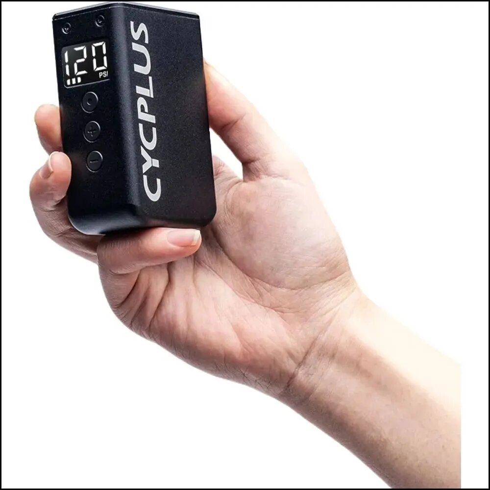 Эксклюзивный портативный компрессор Cycplus CUBE AS2 PRO MAX с аккумулятором 600 мАч, мощностью 120 PSI и массой 205 грамм