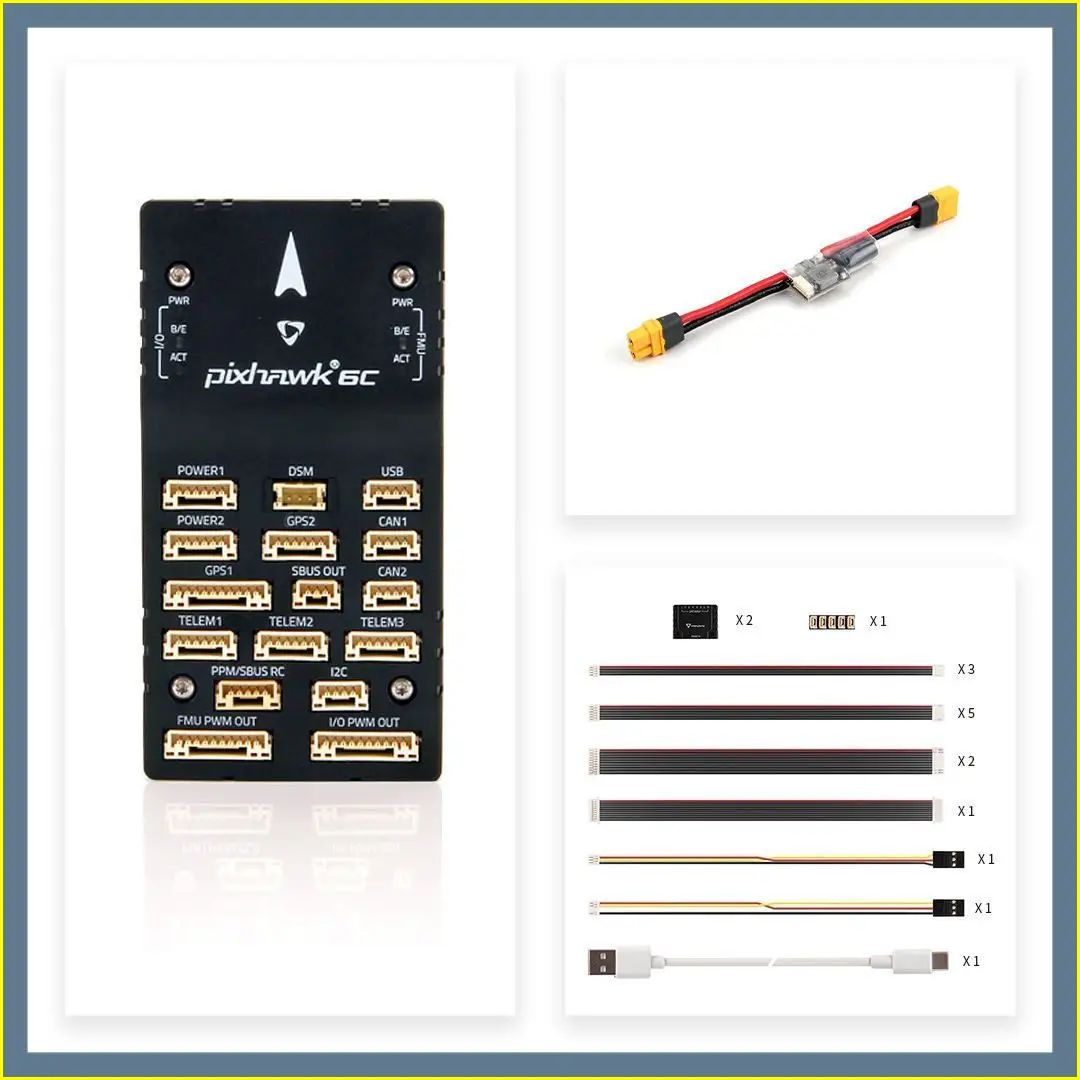 Полетный контроллер Pixhawk 6C алюминиевый корпус с PM02, STM32H743, для радиоуправляемых моделей