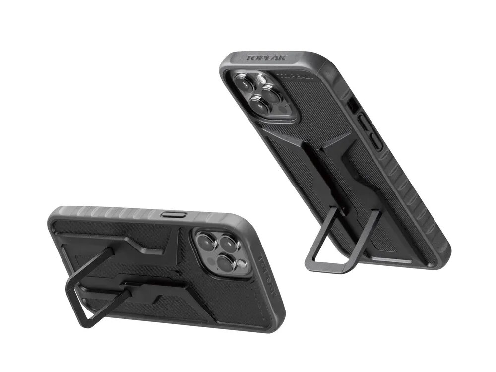 TOPEAK RIDECASE W/RIDECASE MOUNT WORKS WITH iPHONE XS MAX, BLACK/GRAY чехол д/смартфона c креплением