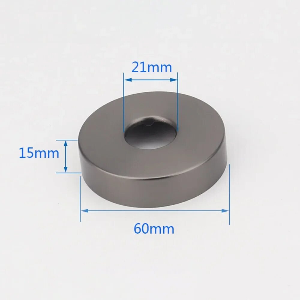 Декоративная накладка на смеситель из нержавеющей стали серая 60x21x15mm