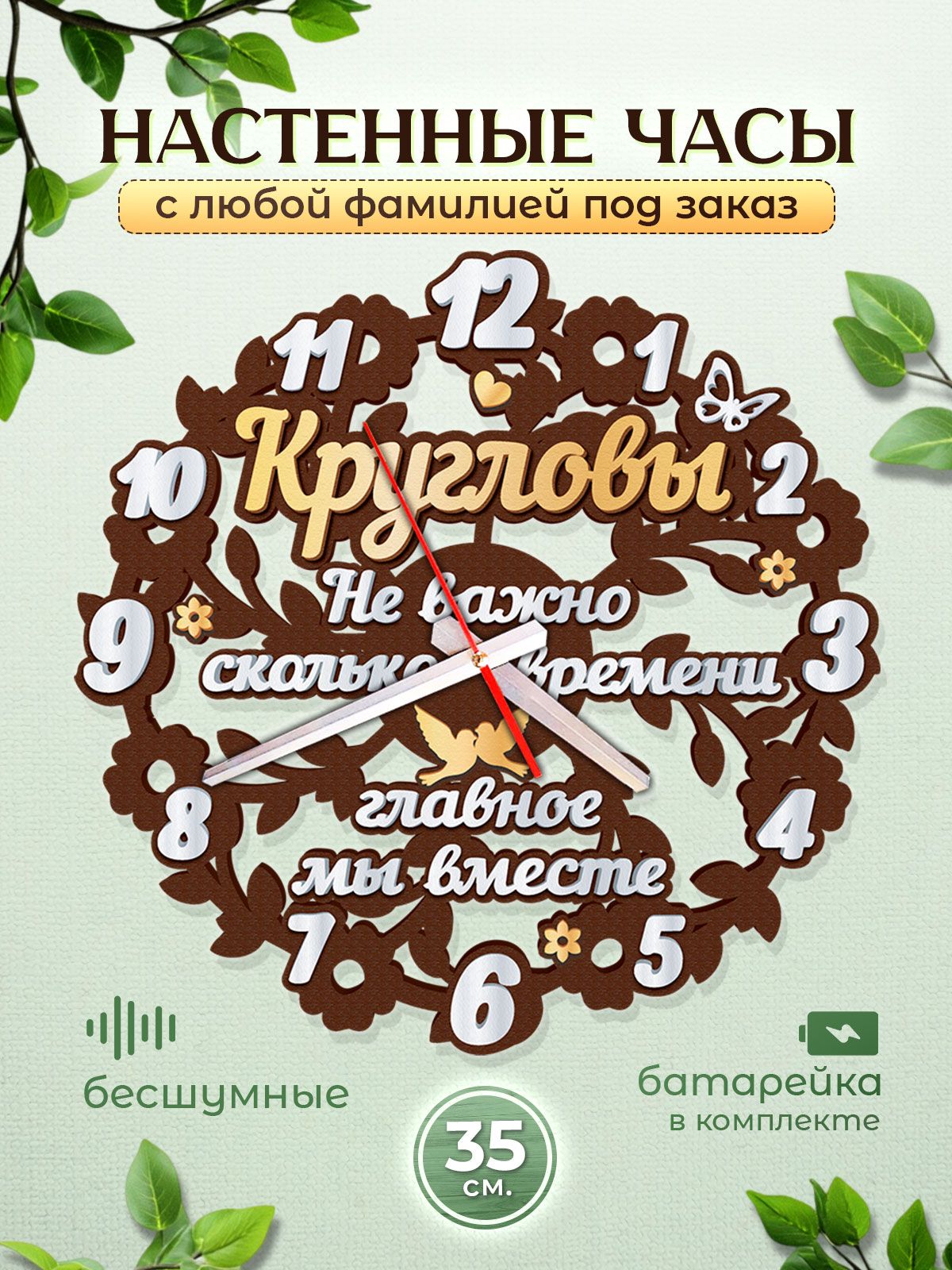 Часы настенные Смирновы54