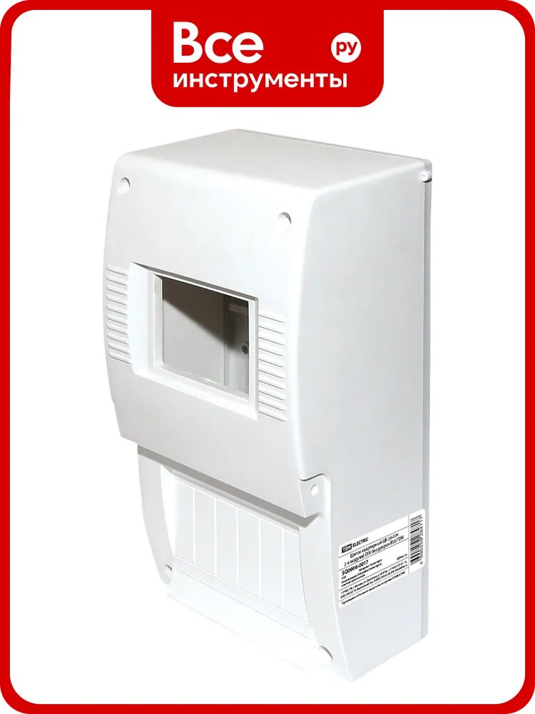 Квартирный щиток TDM ЩК 26-004, 2-6 модулей, DIN без дверки, IP20 SQ0906-0017