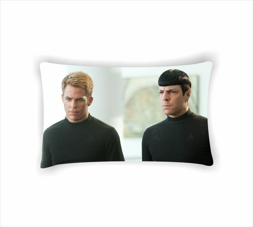Подушка Star Trek, Стартрек №16, Картинка с одной стороны