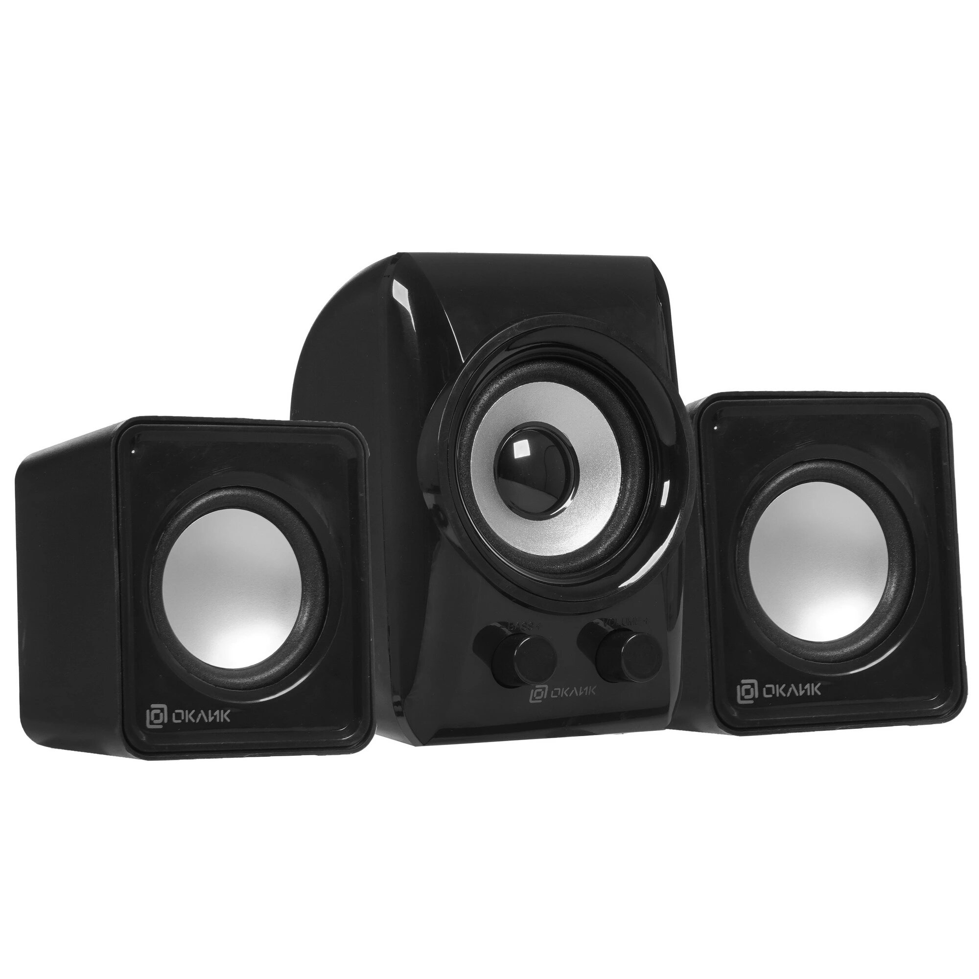 Акустическая система Oklick OK-420 HS-35BLACK, 11 В, USB-порт, сабвуфер, черный