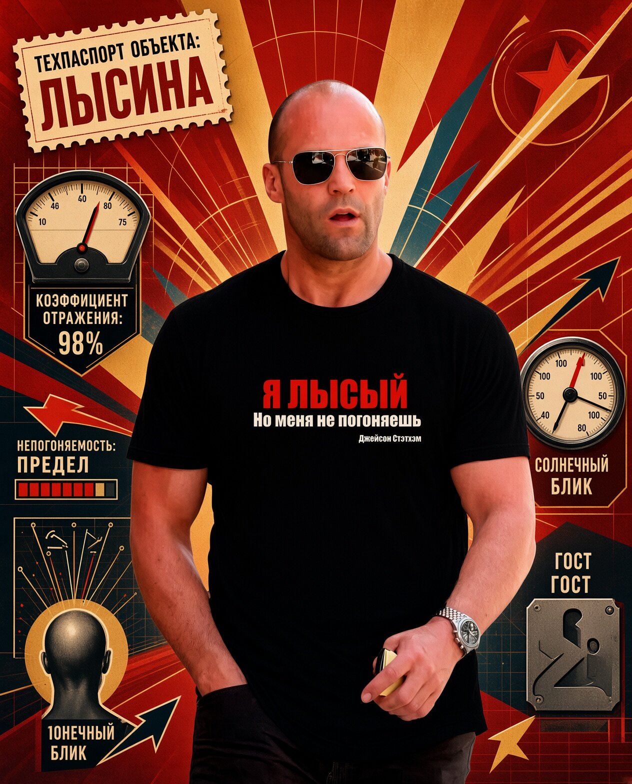 Футболка цитата джейсон стэтхэм