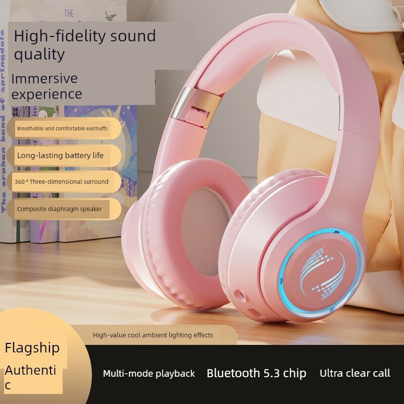 Наушники для игры Lenovo Legion Y7000P/R9000P Bluetooth беспроводные с подсветкой RGB, стереозвук, 40 часов автономной