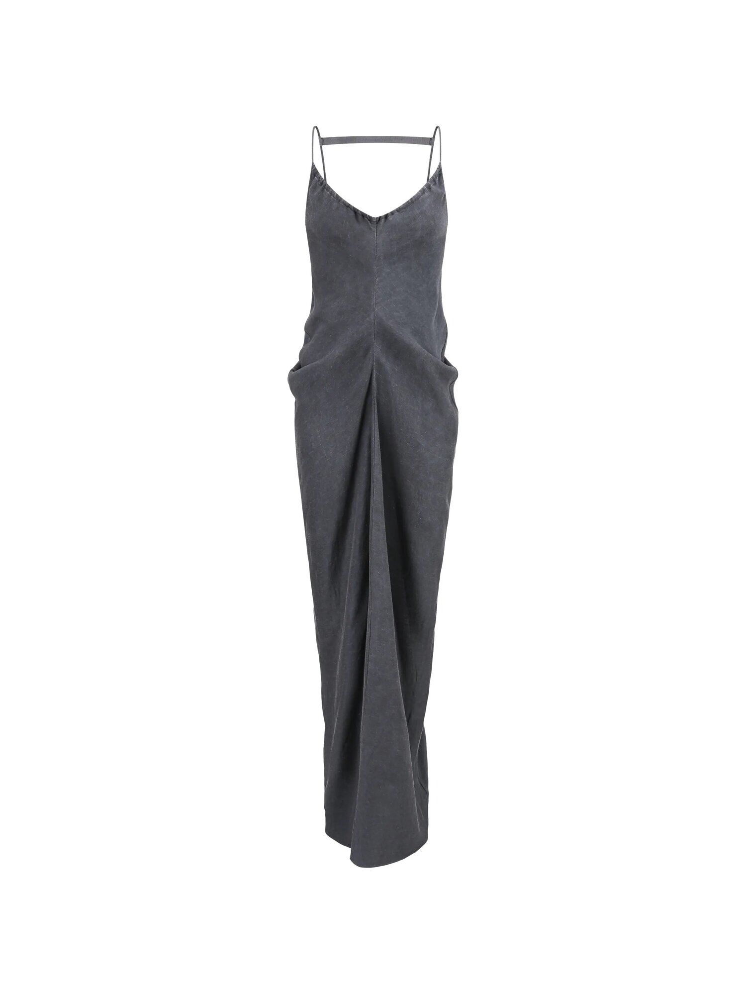 Платье Washed halter-neck draped maxi dress