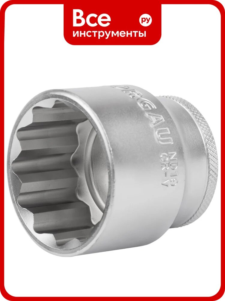 Головка торцевая 12-гранная 1/2", 36 мм, ип ND19-36, NORGAU 063703036