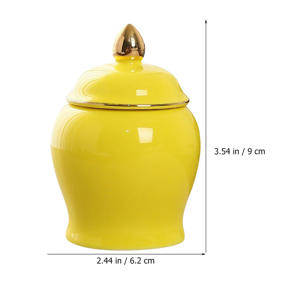 Набор Из 3 Штук Керамическая Банка Для Хранения Чая И Кофе 9X6.2X6.2Cm