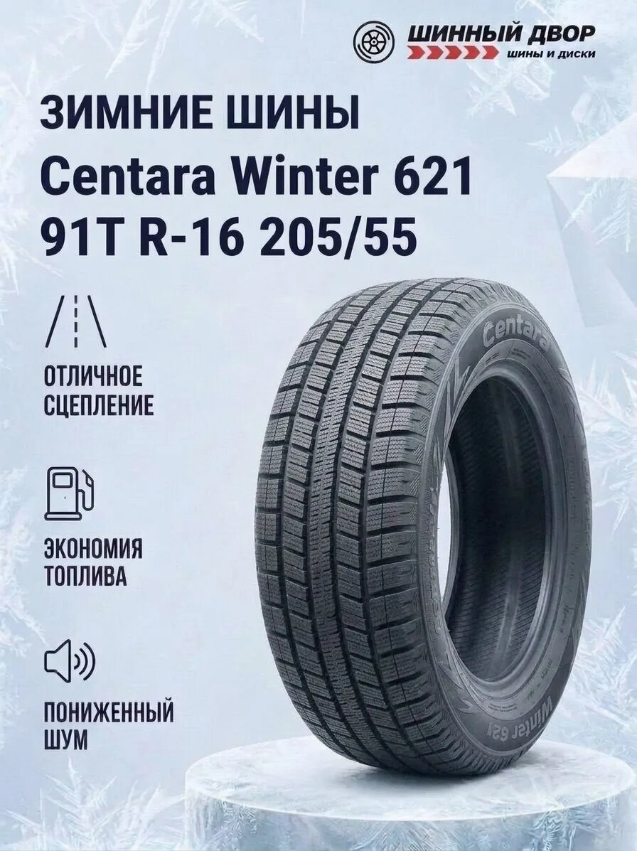 Шины зимние, нешипованные R-16 205/55 Centara Winter 621 91T
