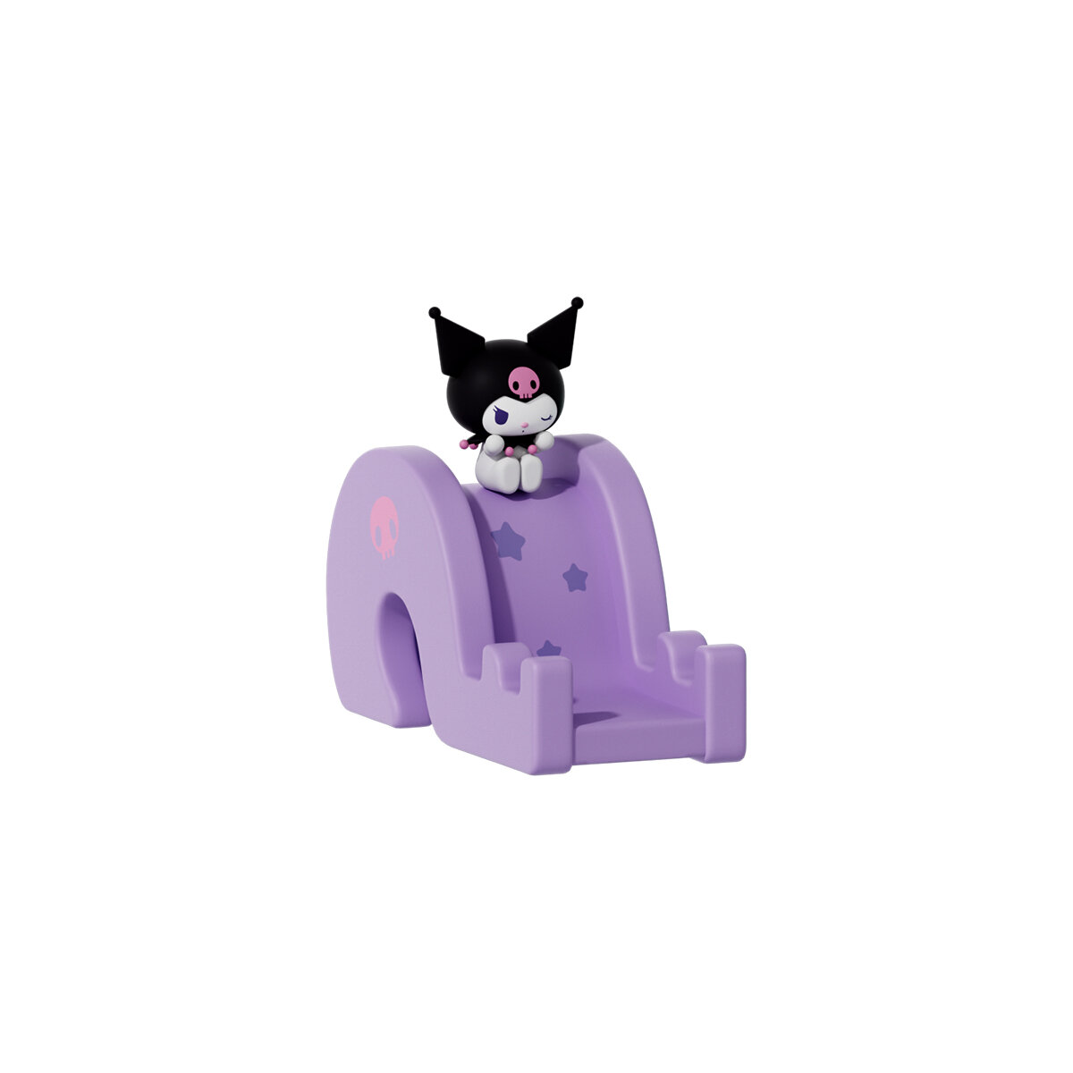 Wolf Bowang Sanrio Family Slide Collection Phone Stand, Ornaments Cute Chibi IP Merch