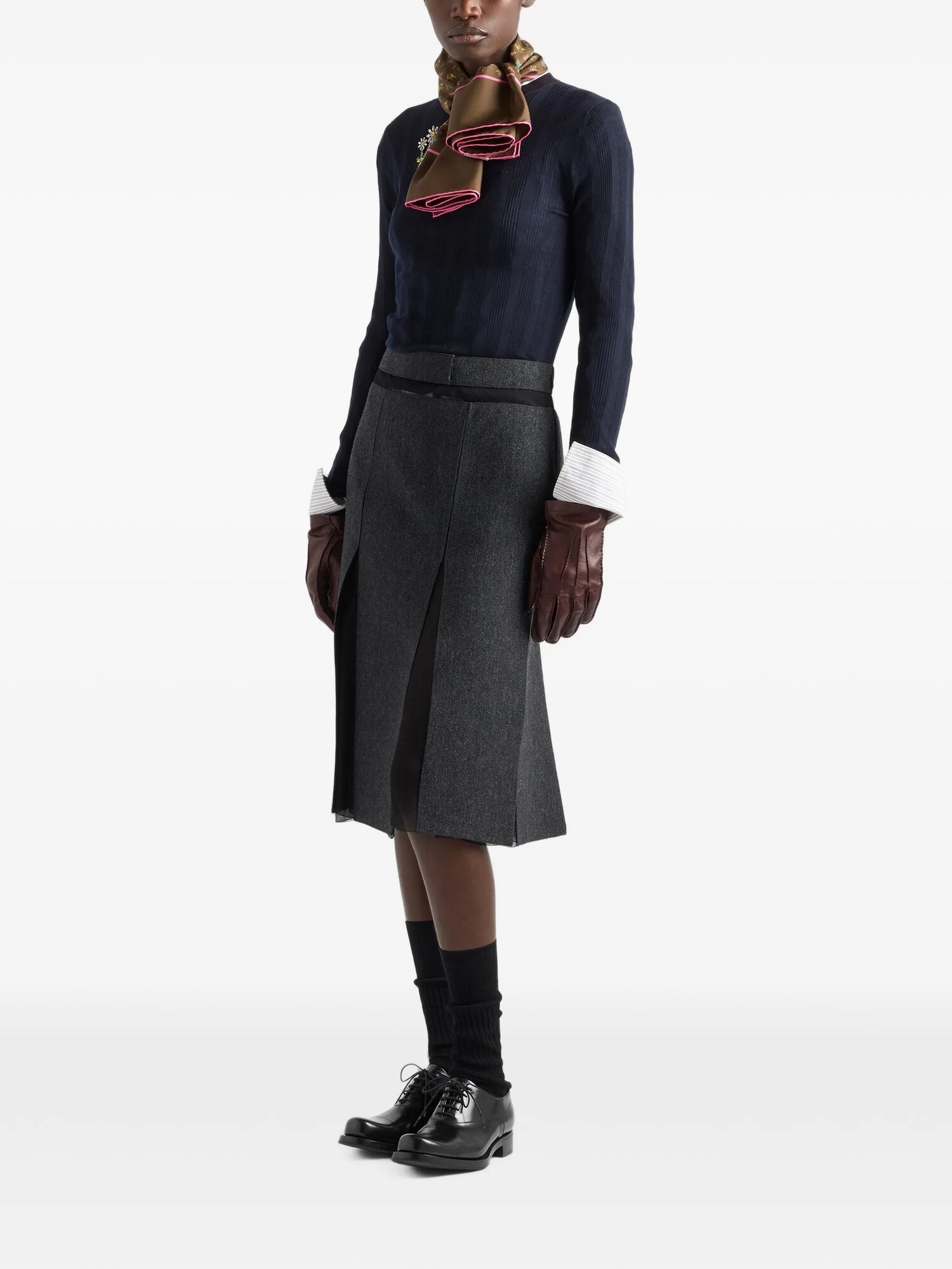 Свитер Prada Crew-neck sweater, размер 40, , синий — фото 1