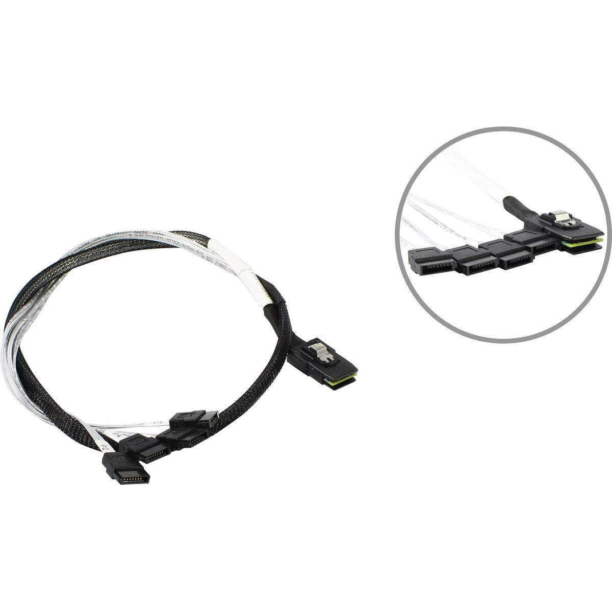 LR-LINK LRSF87ST-0.8M Кабель SFF-8087- 4xSATA