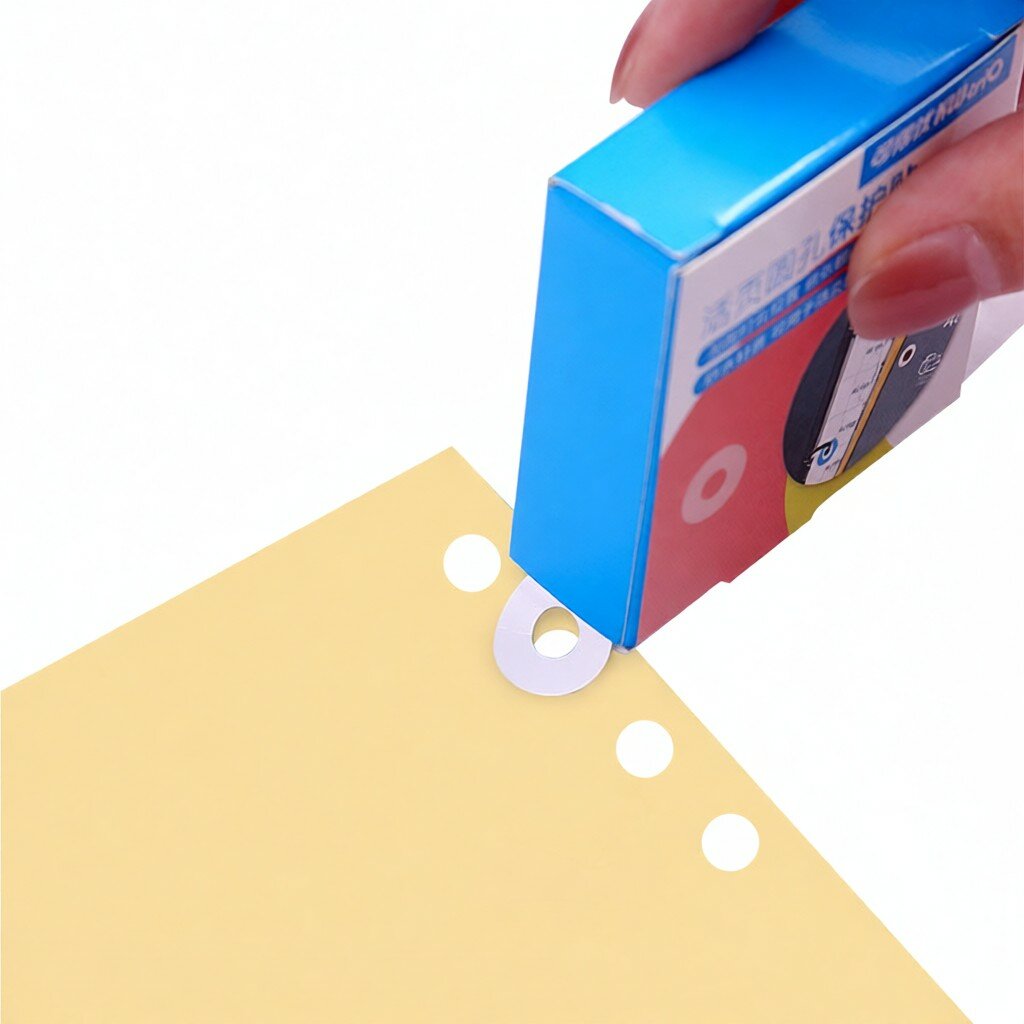 KW-трио Самоклеящиеся круглые наклейки для укрепления отверстий в перфорированной бумаге, 250 шт, для офиса, школы и дома