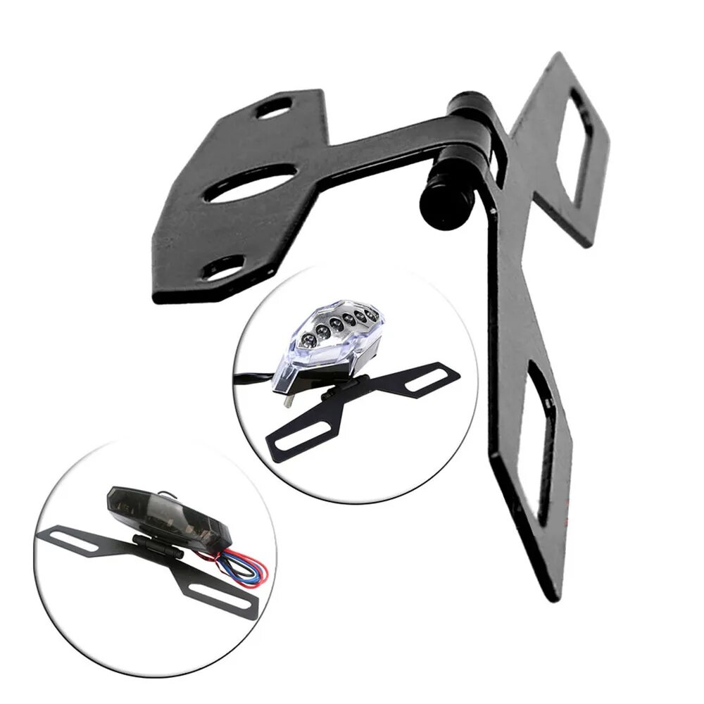 Удлиняемый кронштейн для номерного знака мотоцикла из углеродистой стали