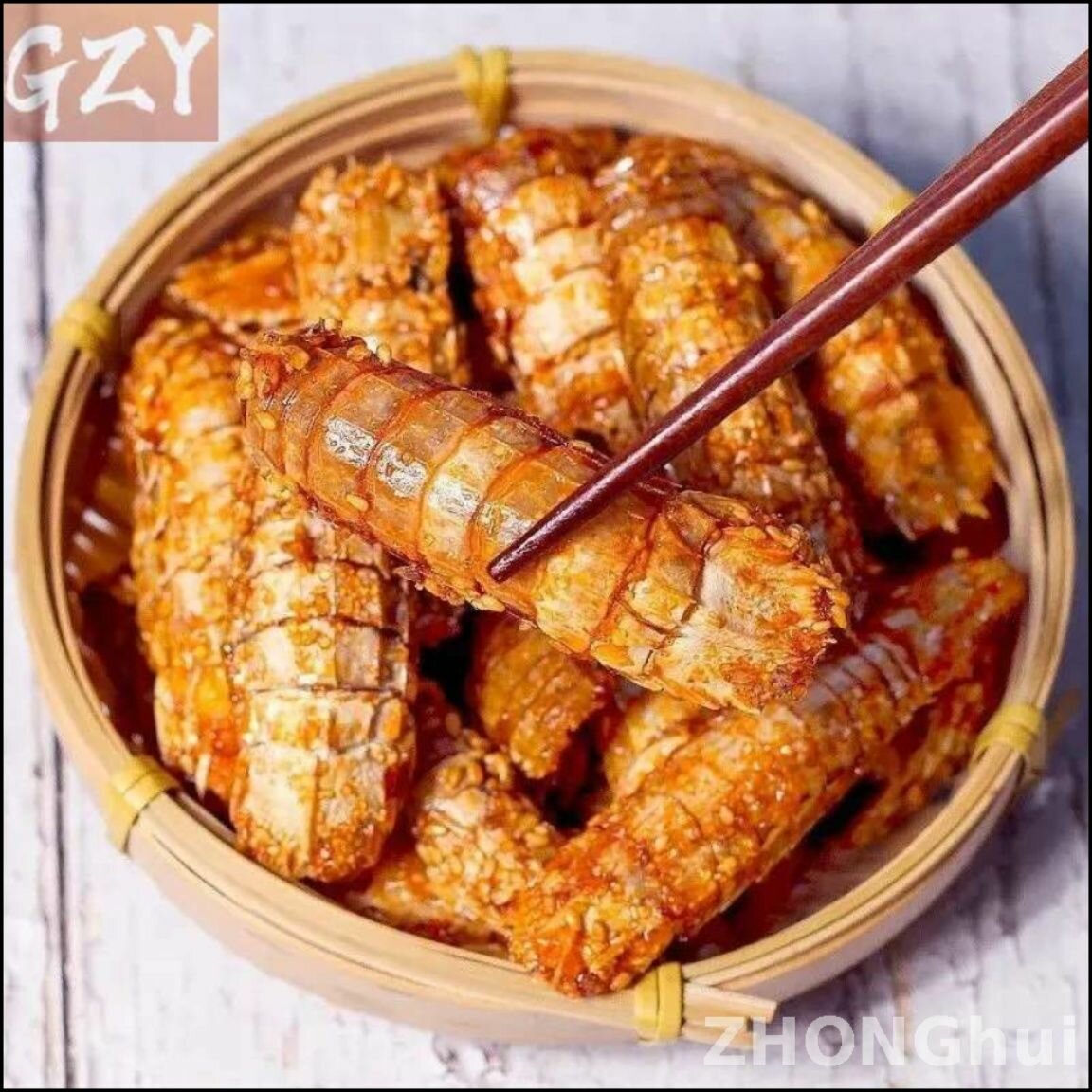 Китайские закуски. Острые креветки пипа (500 г)