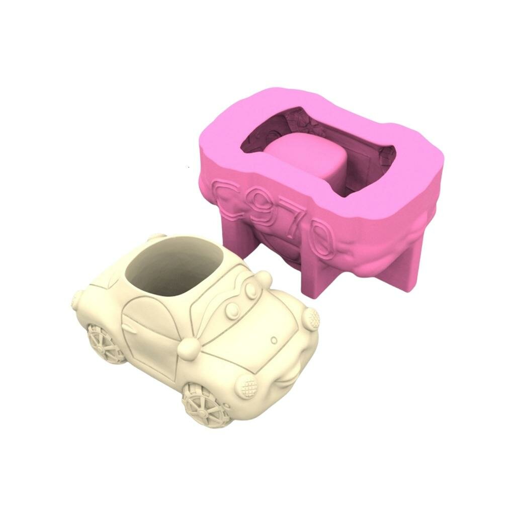 Силиконовая форма в виде машины для суккулентов, Тип C