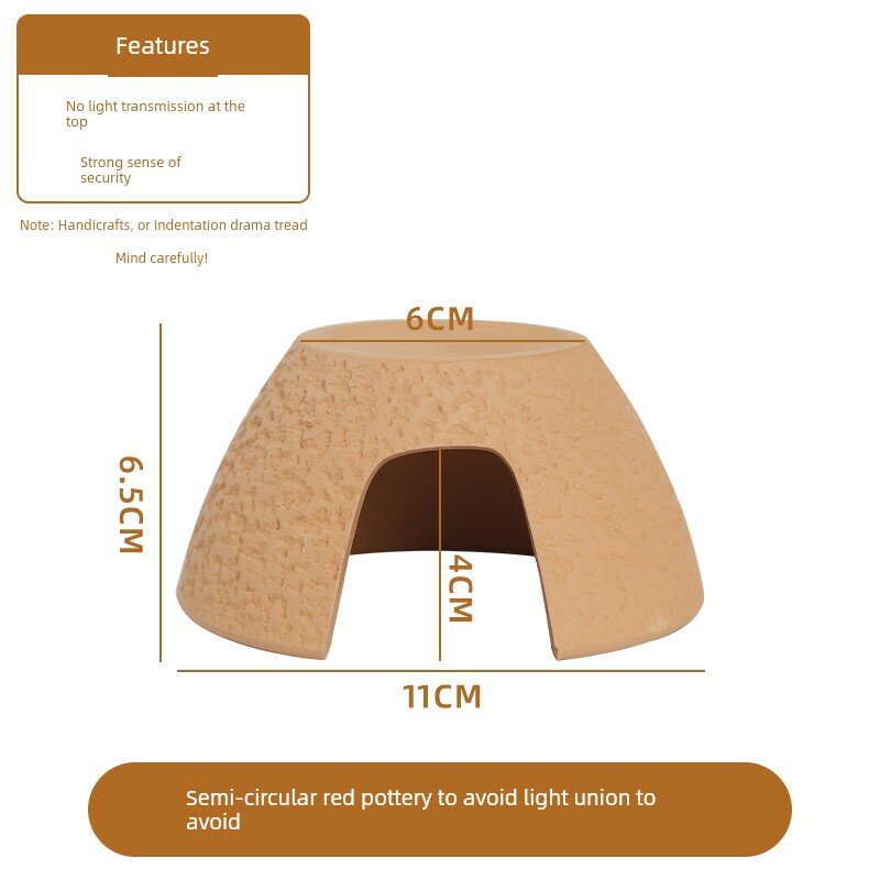 Убежище для рептилий: домик для хамелеона, бородатого дракона, декор для террариума, пещера для ящериц, увлажняющий,