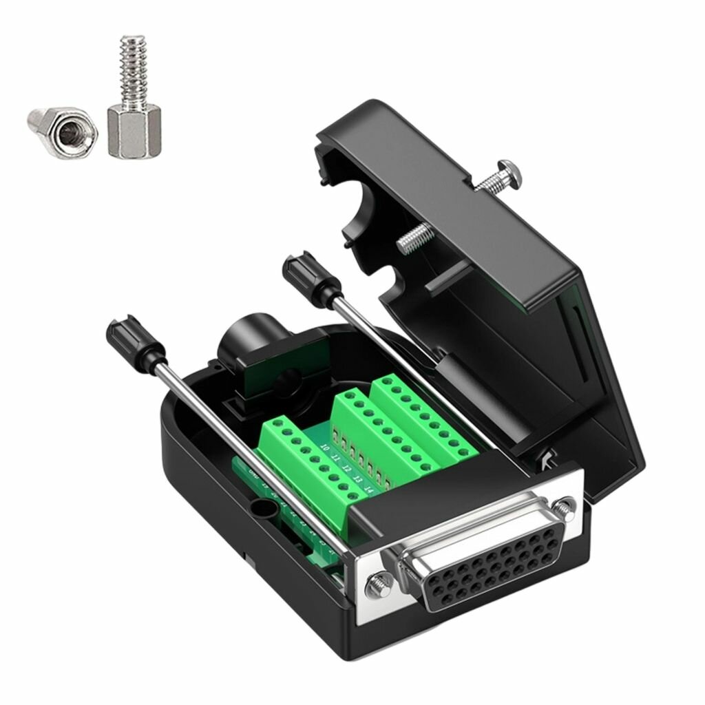 Адаптерный модуль D-Sub 26 Pin с медными клеммами, болтами и гайками, Женский - Обязательный