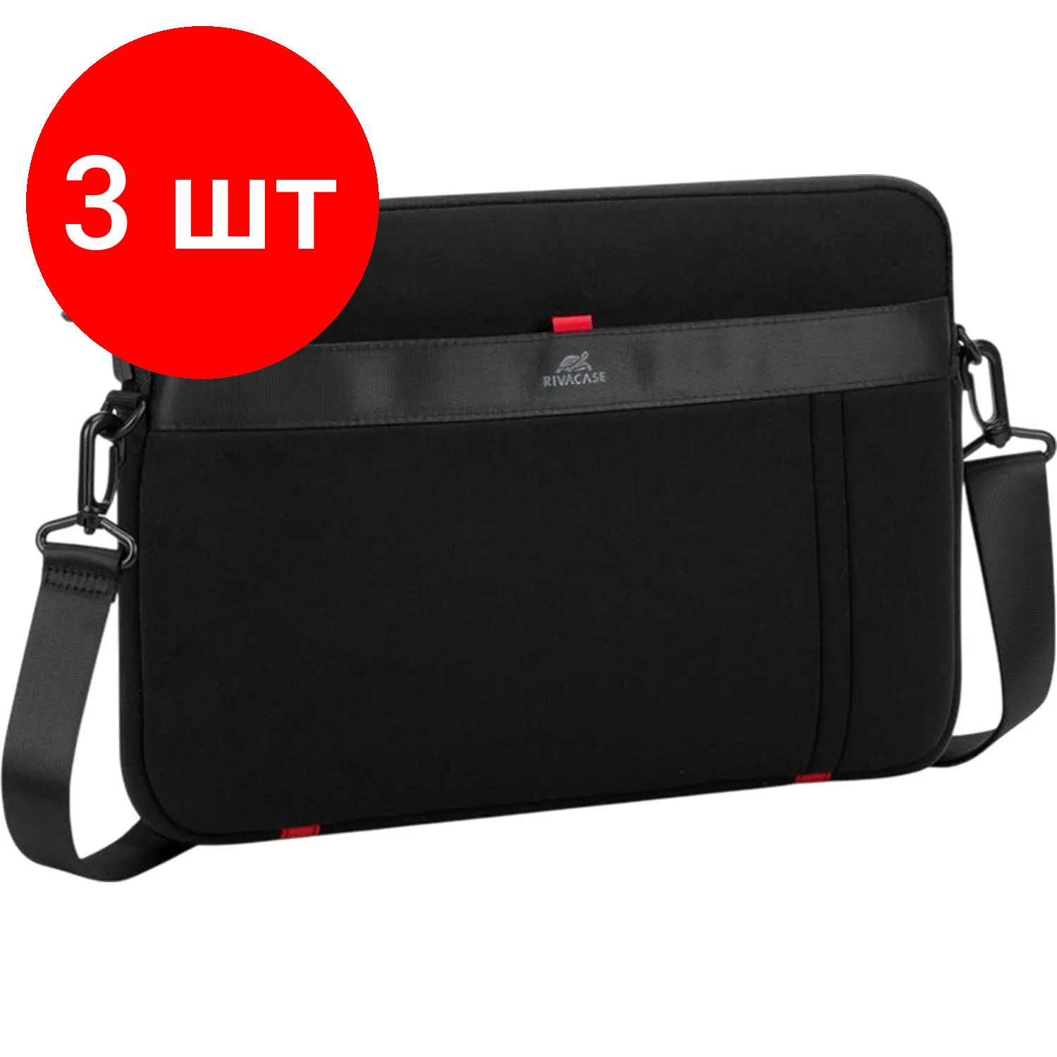 Комплект 3 штук, Сумка для ноутбука RIVACASE 5120 black Antishock 13.3 / 12