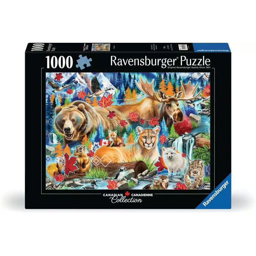 Пазл Ravensburger 1000 Дикая Канада, арт.01448, классический