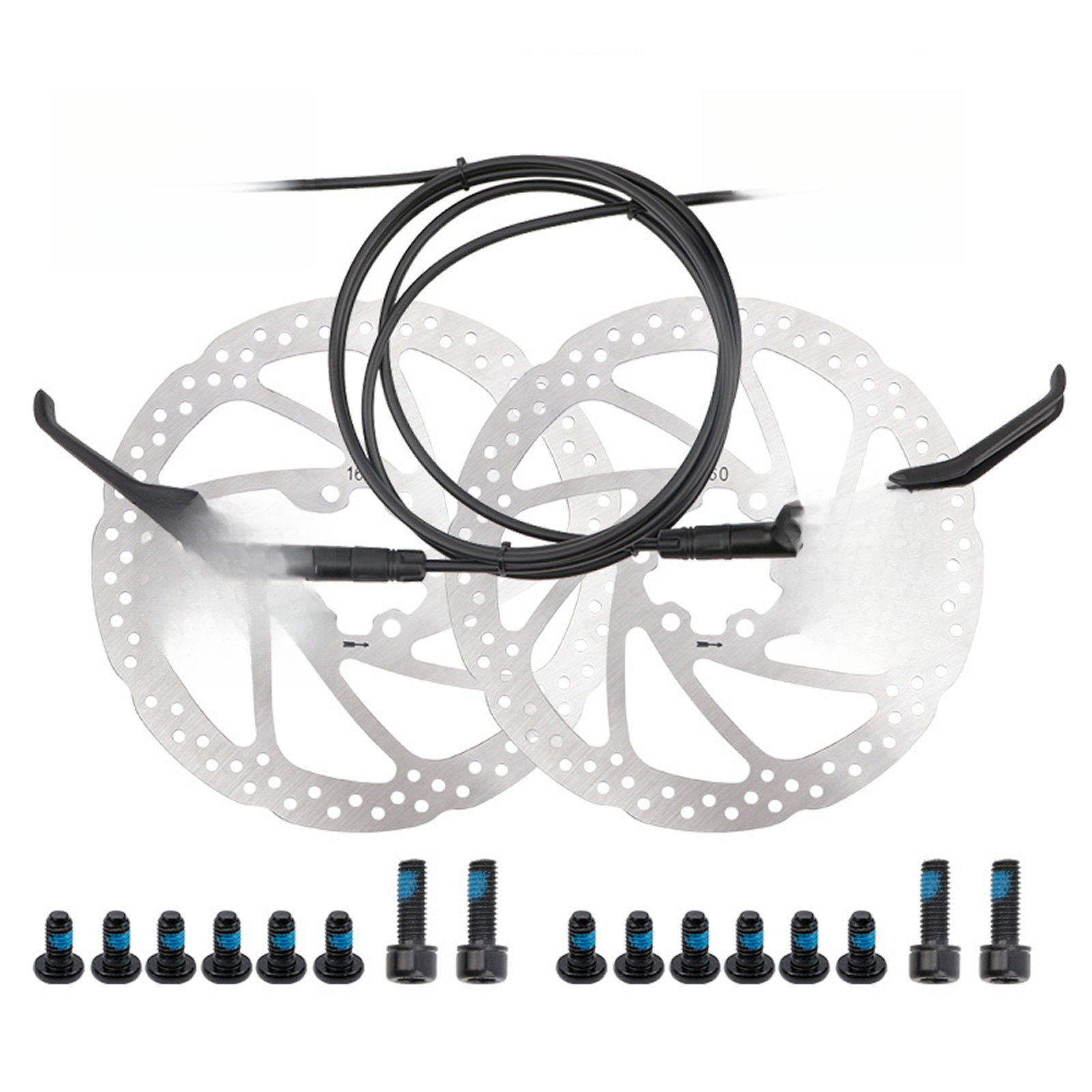 Гидравлический дисковый тормоз для велосипеда, масляный тормоз для велосипеда, тормоз для горного велосипеда, передний и задний калипер для велосипеда, запчасти для велосипеда, тип 1: пара черных масляных тормозов (передний и задний), тип 2: пара черных