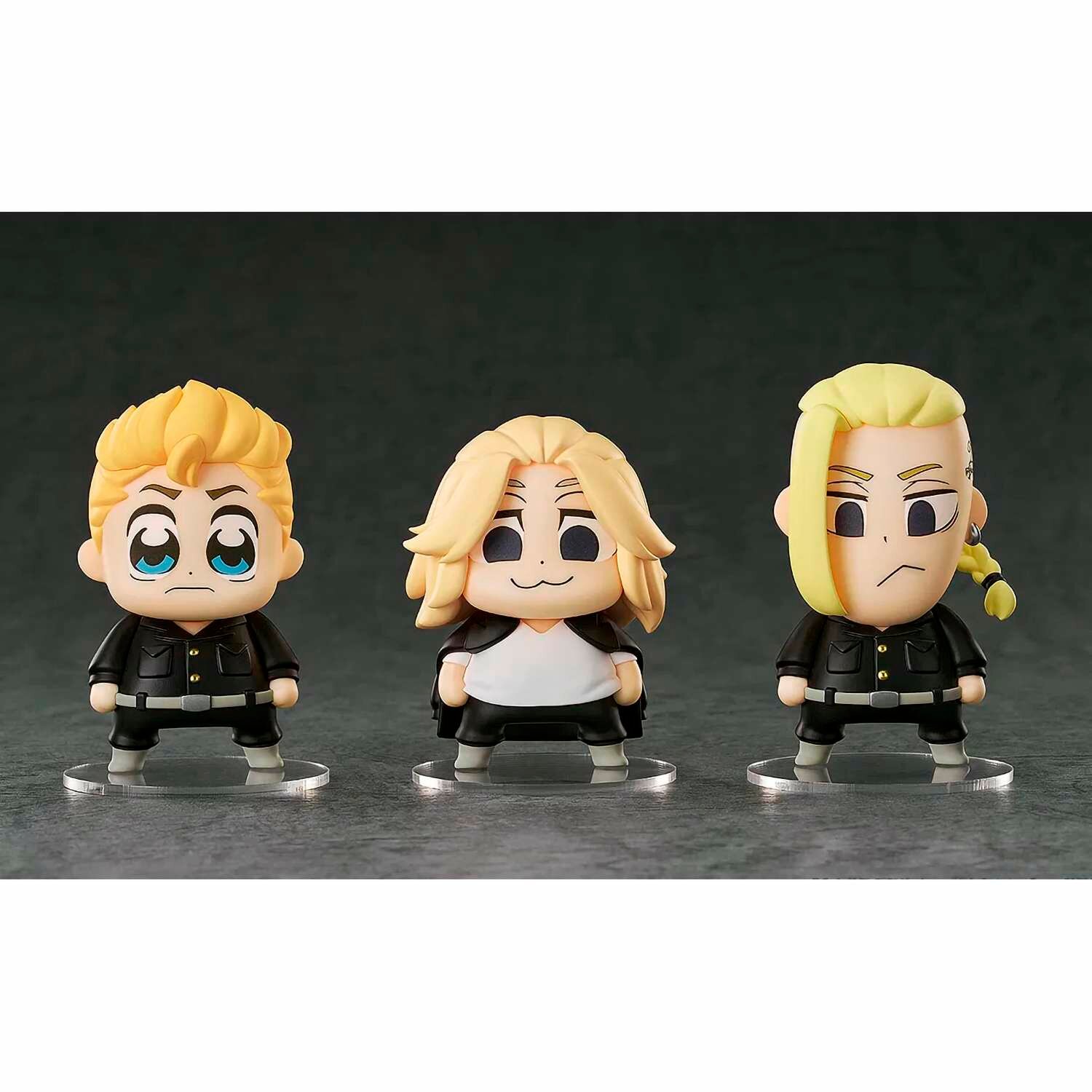 Набор фигурок Good Smile. Chibi - Tokyo Revengers: Takemichi Hanagaki/Manjiro Sano/Ken Ryuguji Bkub