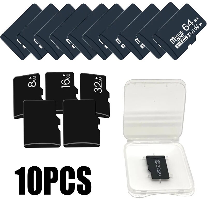 SD-карты памяти TEBILIKU, 1 ГБ/2 ГБ/8 ГБ/32 ГБ/64 ГБ, класс 10 U3 32GB-C10-U3