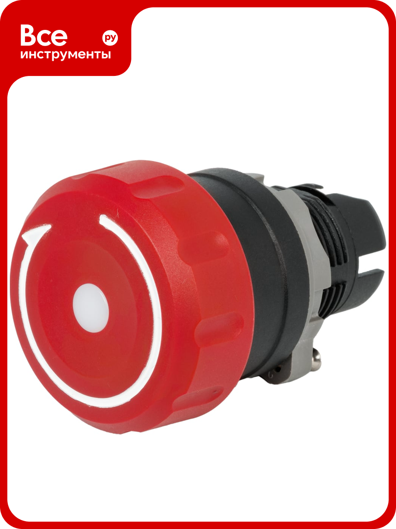 Аварийная грибовидная кнопка CONTA, пластик, 22 ММ TA22SAM1-MZ/PC 00-00011486