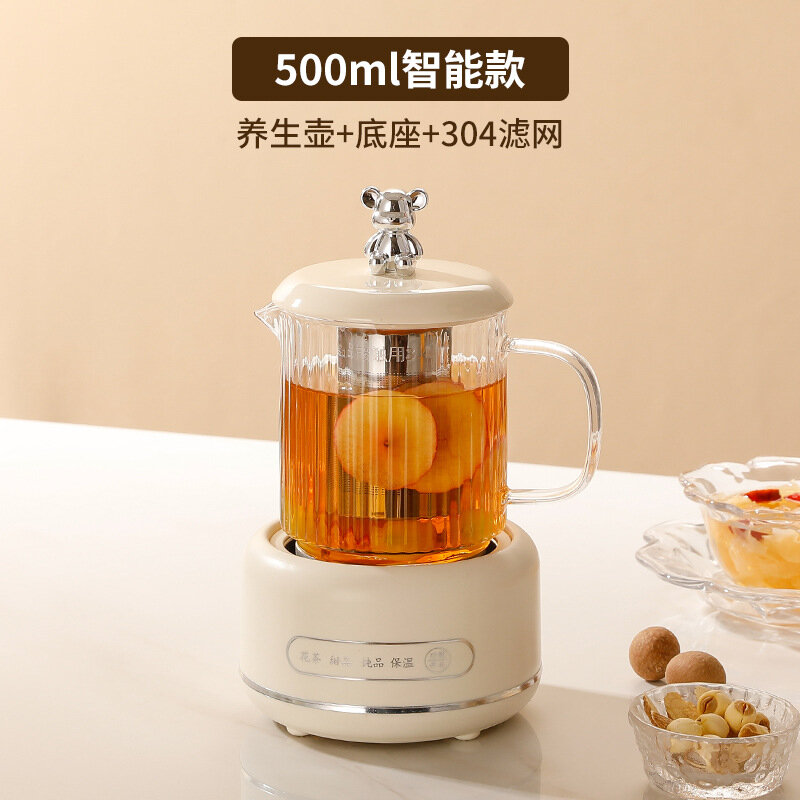 Многофункциональный здоровый горшок, домашний стеклянный чайник, офисный маленький цветочный чайник, подарочная коробка, чайник в подарок