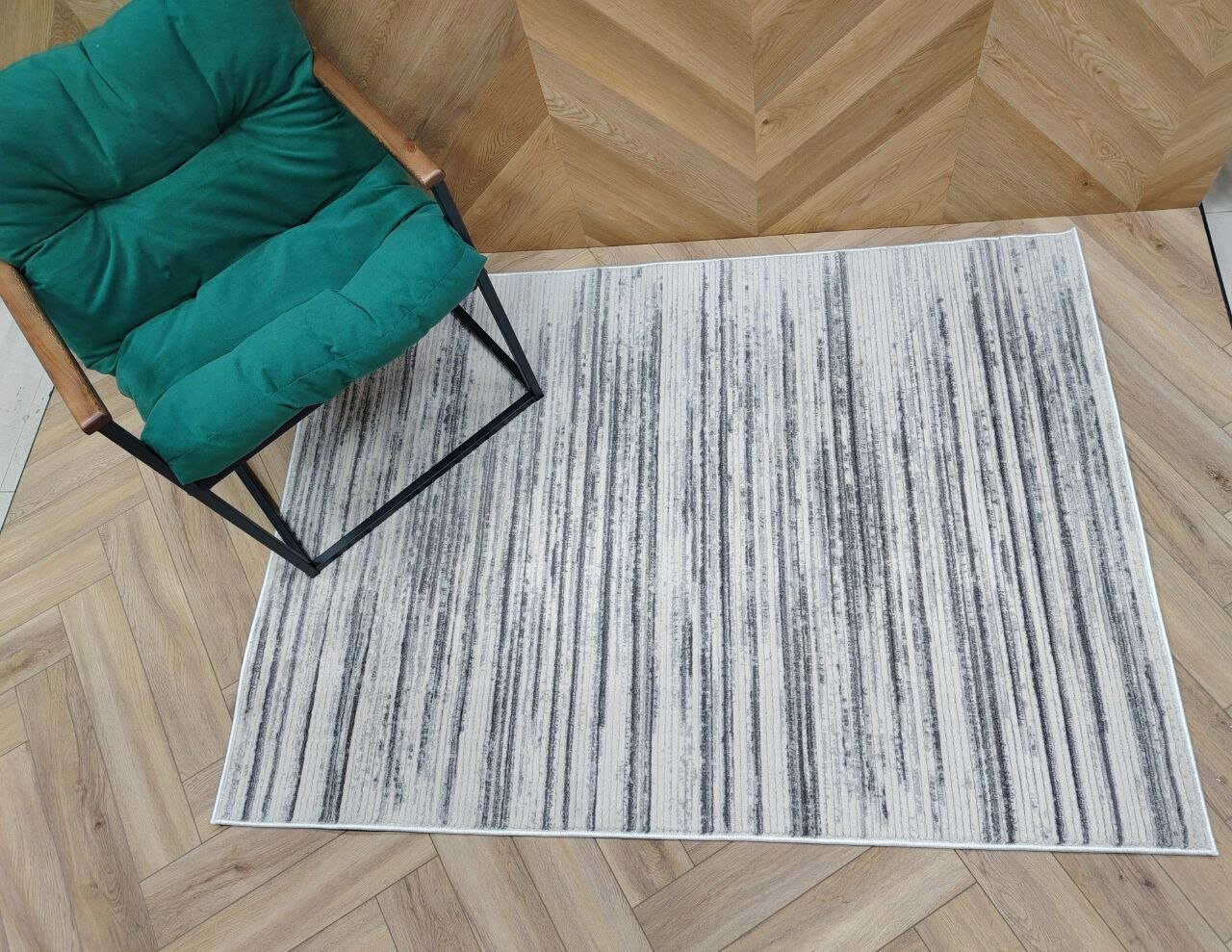Ковер Kaplanser Merlyn 0,8*1,5м, прямоугольный E561A CREAM/L. GREY