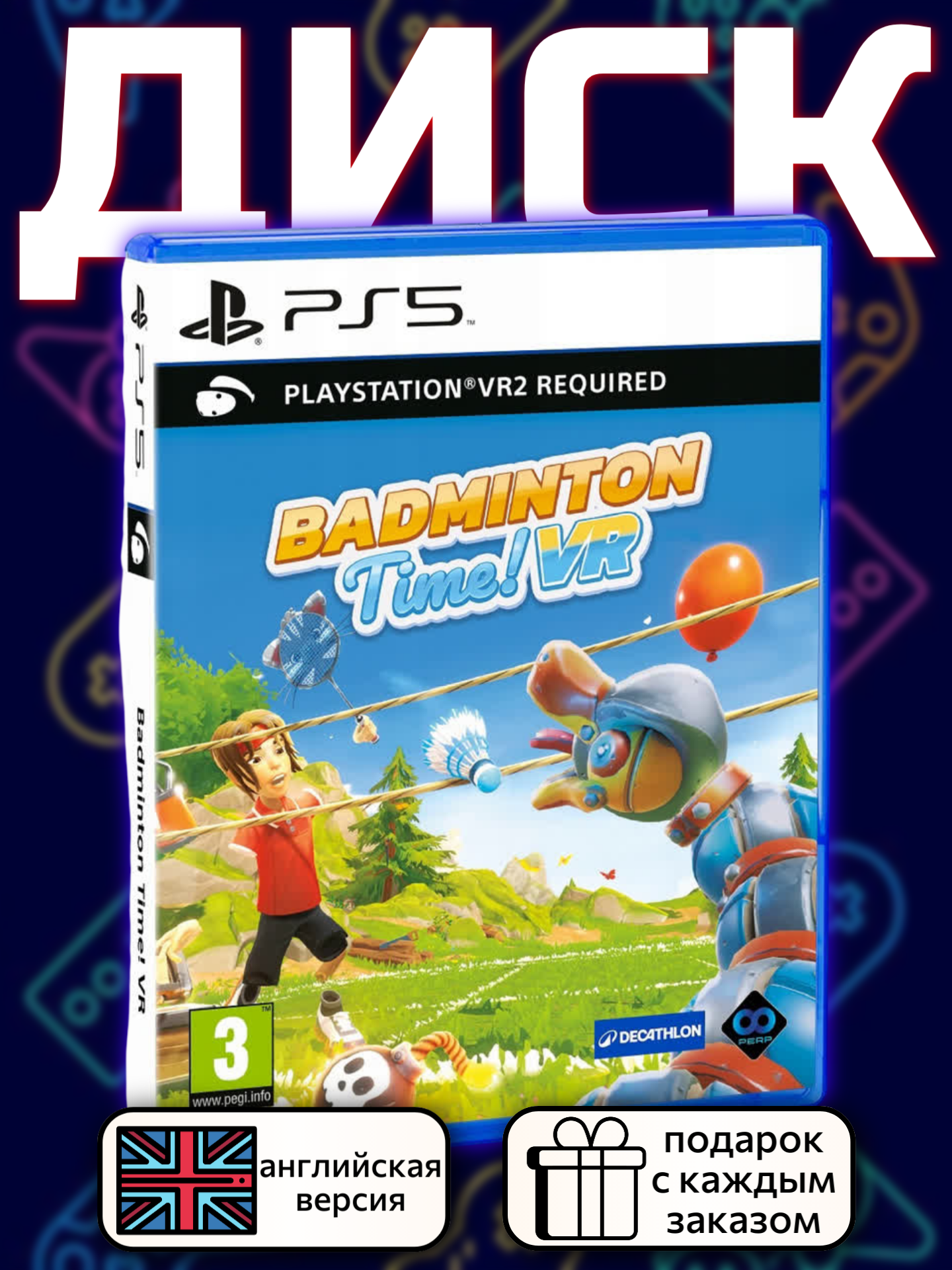 Игра Badminton Time! VR, для PlayStation 5, английская версия