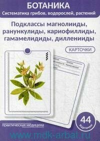 Книга "Ботаника. Систематика грибов, водорослей, растений : гербарные карточки. Блок 2. Подклассы магнолииды, ранункулиды, кариофиллиды, гамамелидиды, дилленииды : учебное пособие : 44 карточки"