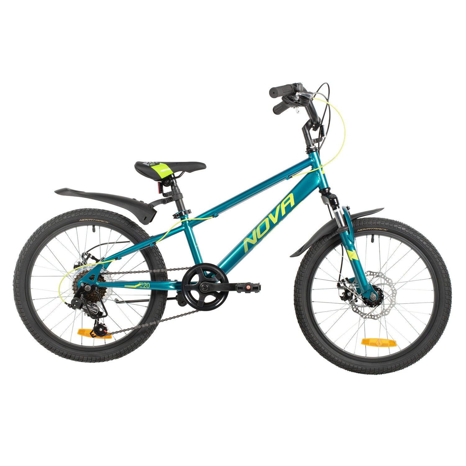 Детский велосипед Novatrack Pointer Disc 20 (2026), цвет Темно-зеленый, на рост 110-130 см