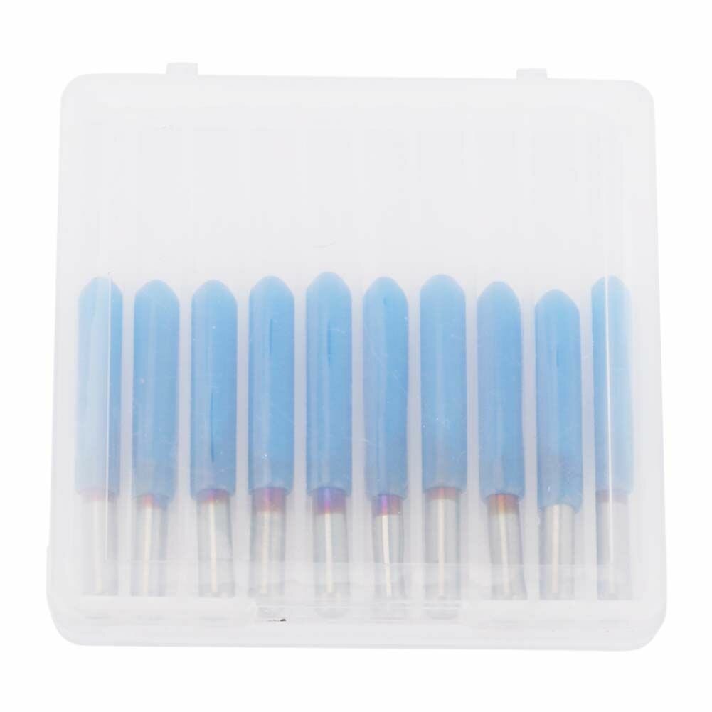 Набор фрезерных насадок, вольфрамовая сталь, синее покрытие, 30 *0 8 мм