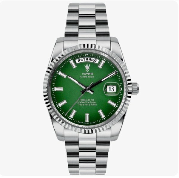 Наручные часы SIMACH "Emerald Green", унисекс, элегантные, стильные, спортивные